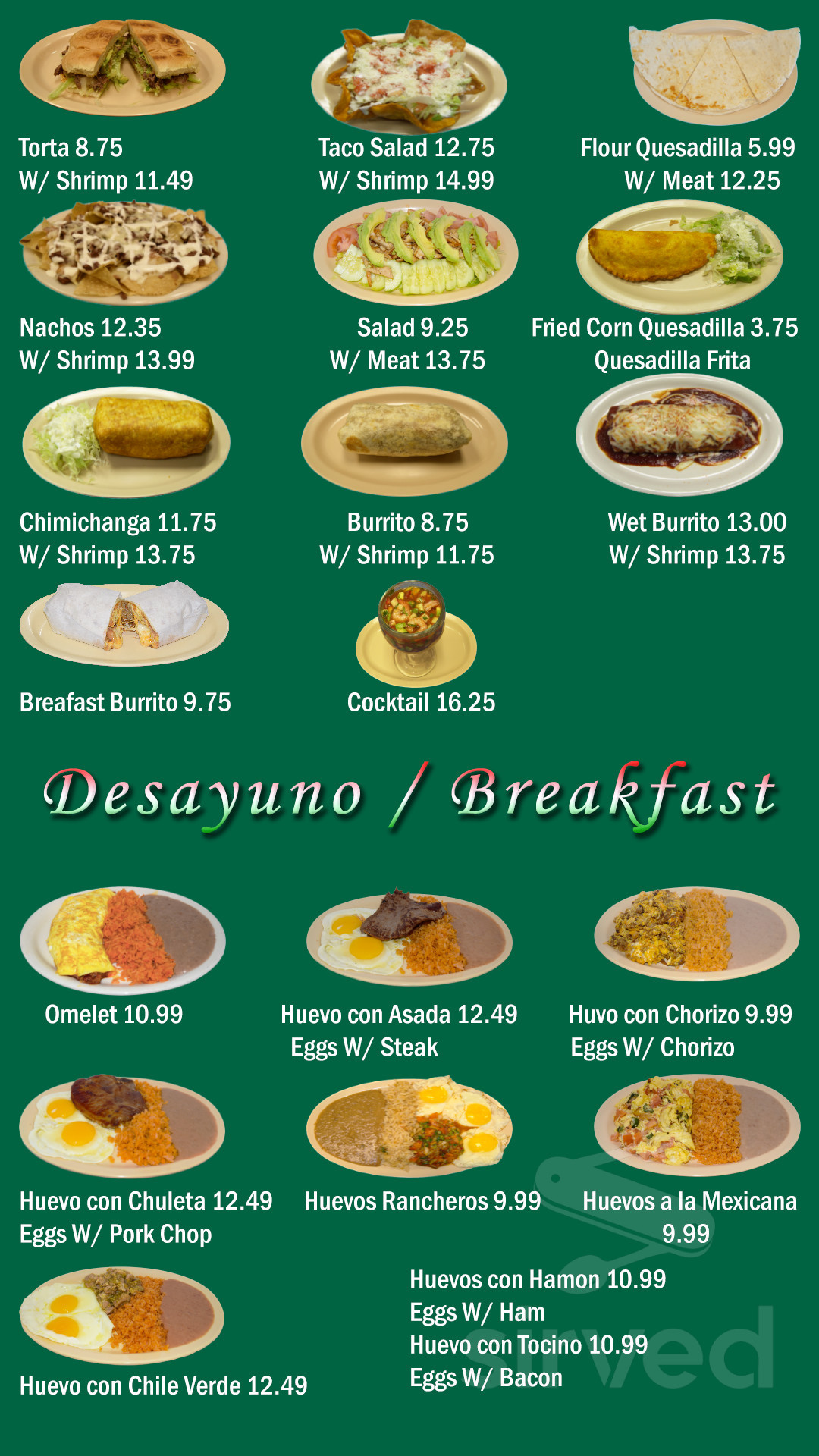 Tacos El Tizon 2 menu in Santa Maria, California, USA