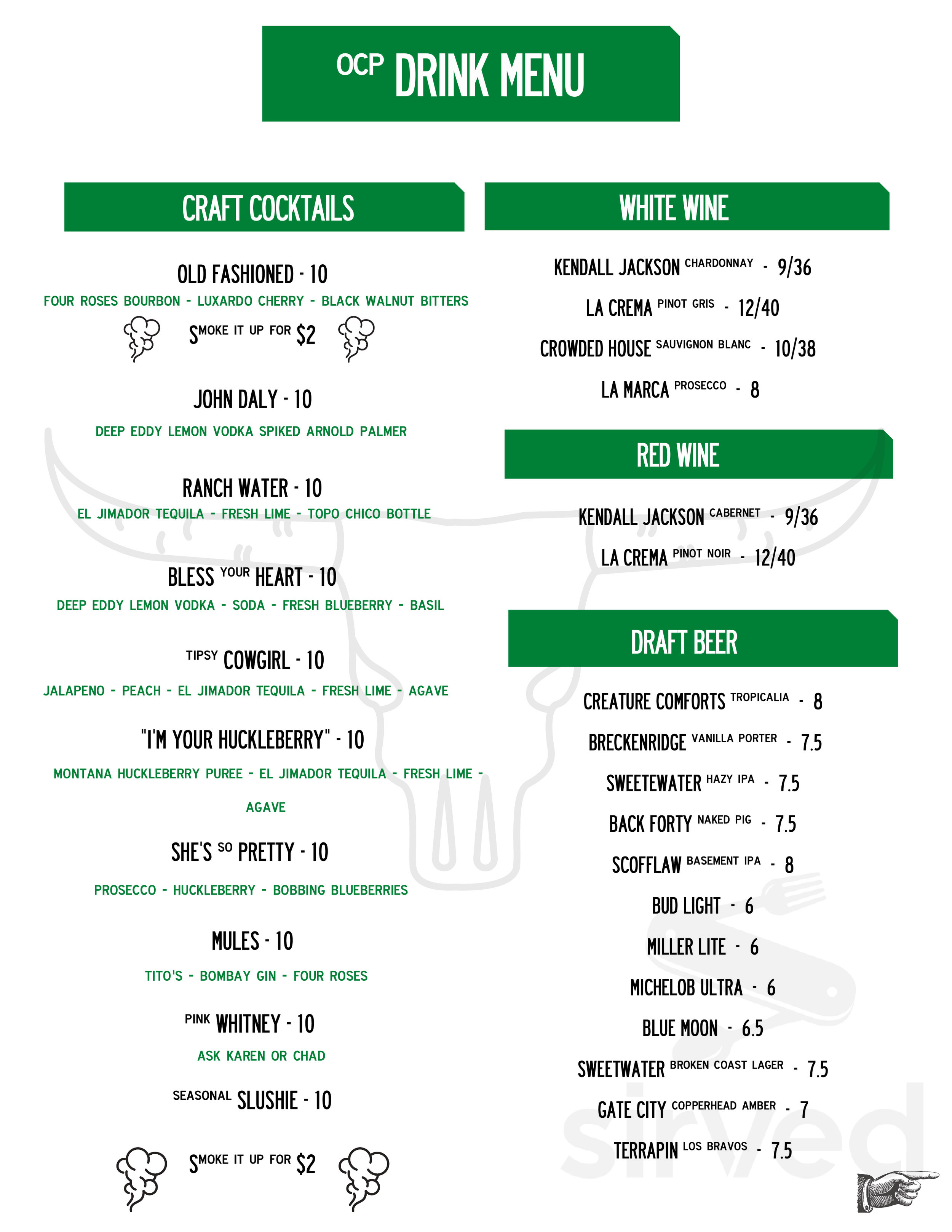 Old Country Place menu in Canton, Georgia, USA