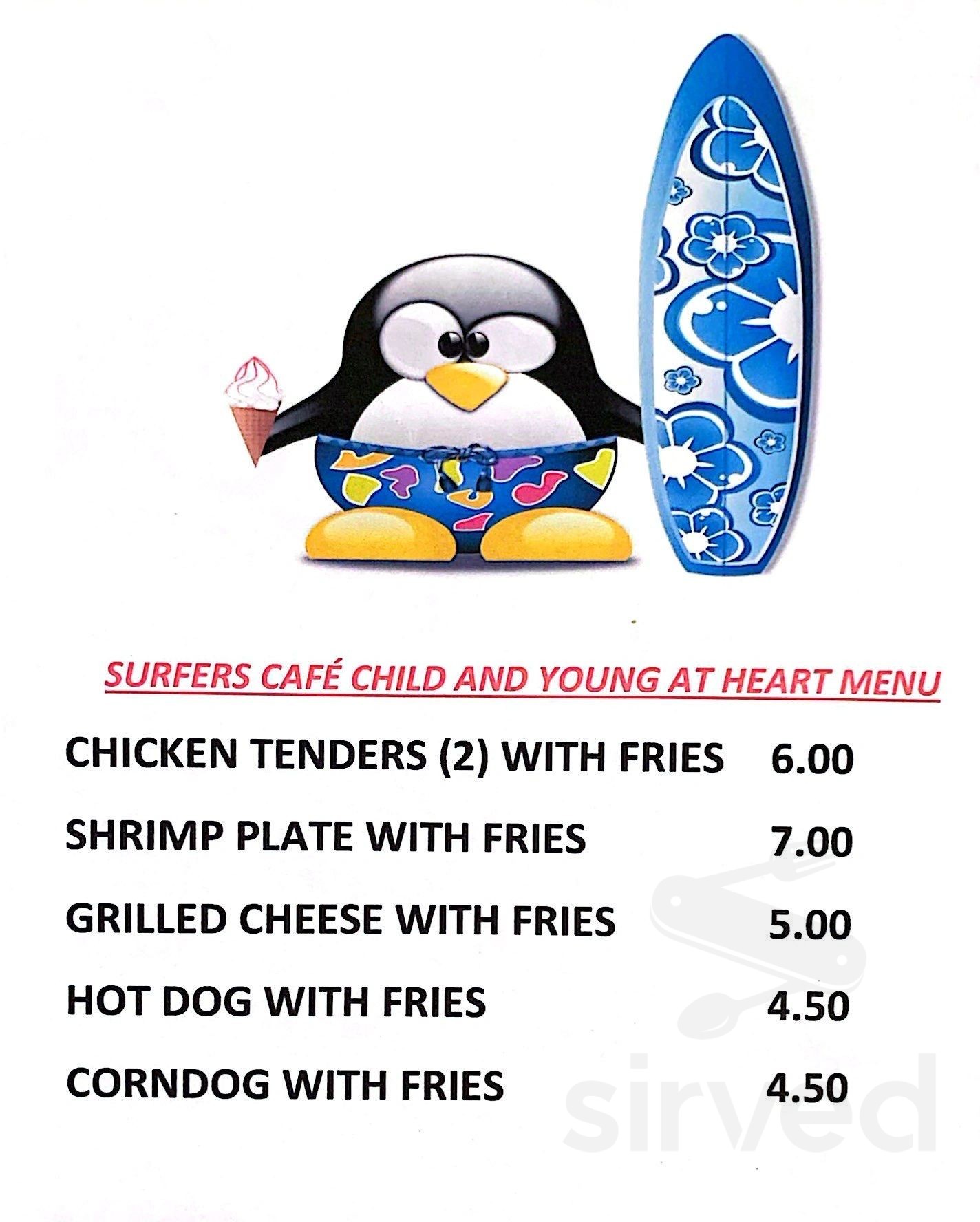 Surfers Cafe Inc menu in Supply, North Carolina, USA