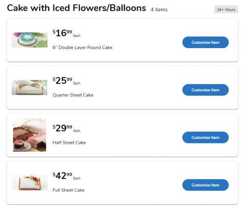 Kroger Deli menu in Morgantown, West Virginia, USA