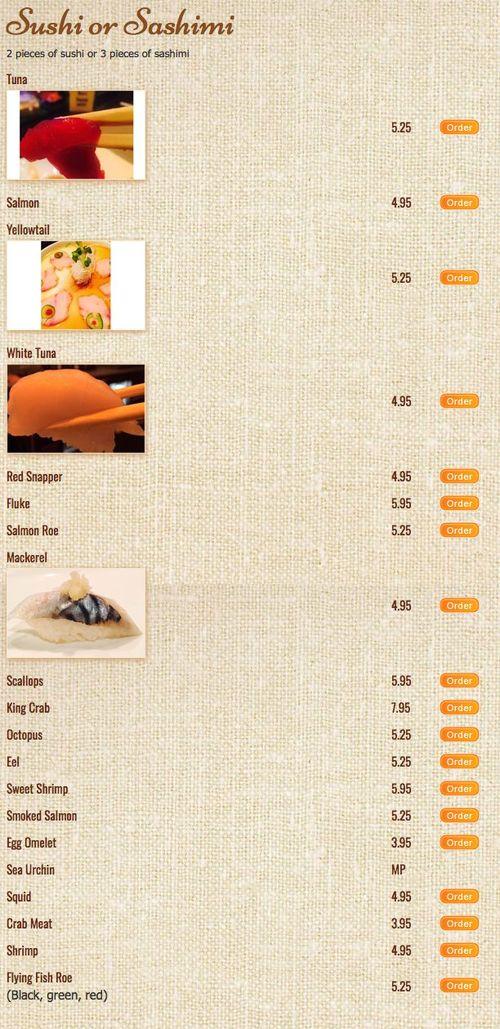 Sumo Japanese Steakhouse & Sushi Restaurant menu in Wenatchee ...