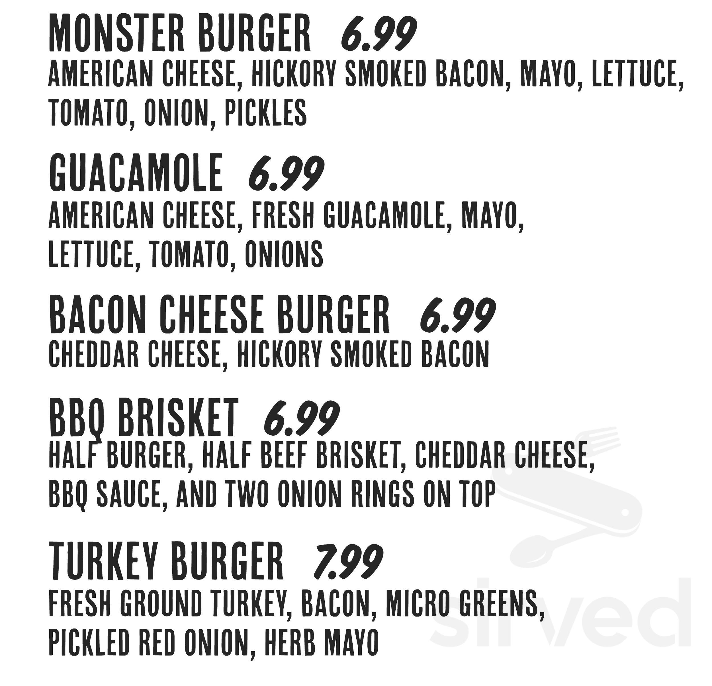 Menu - Eagan MN's Farmer's Grandson Eatery | Sirved