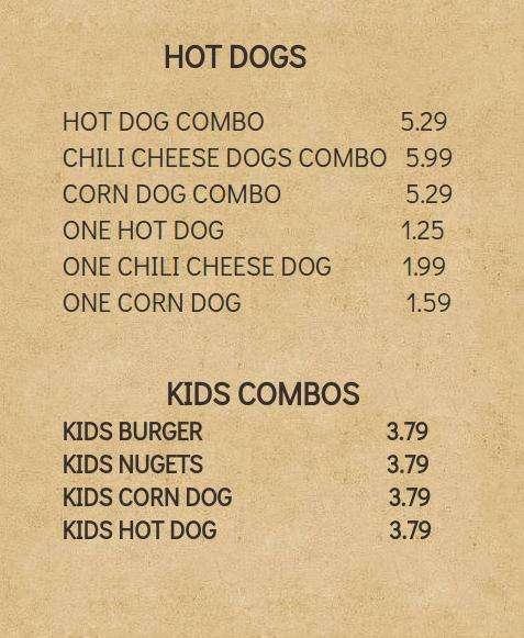 House of Fries menu in Houston, Texas, USA