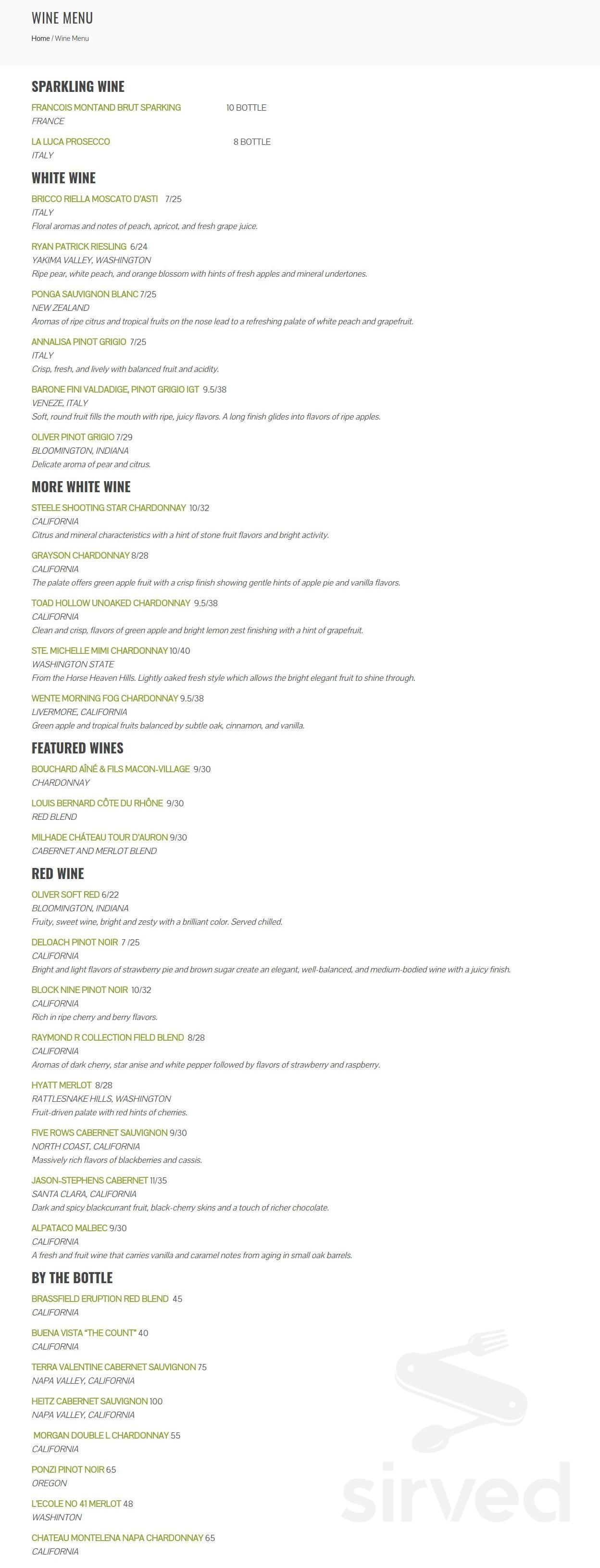 Menu - Greencastle IN's Almost Home Restaurant | Sirved