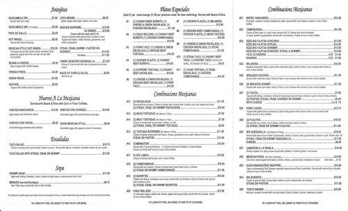 Little Cancun (Franklin) menu in Franklin, Wisconsin, USA