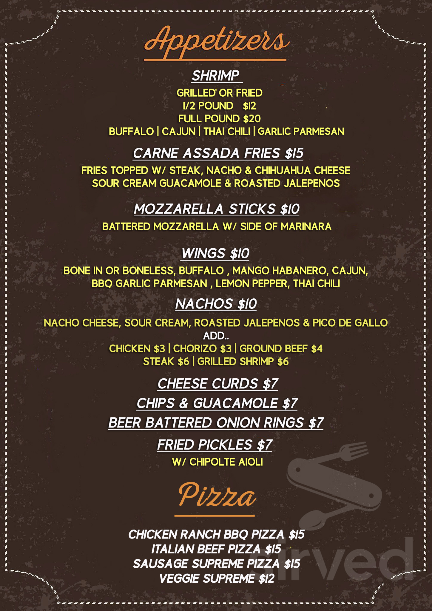 Menu - Chicago IL's Blend | Sirved