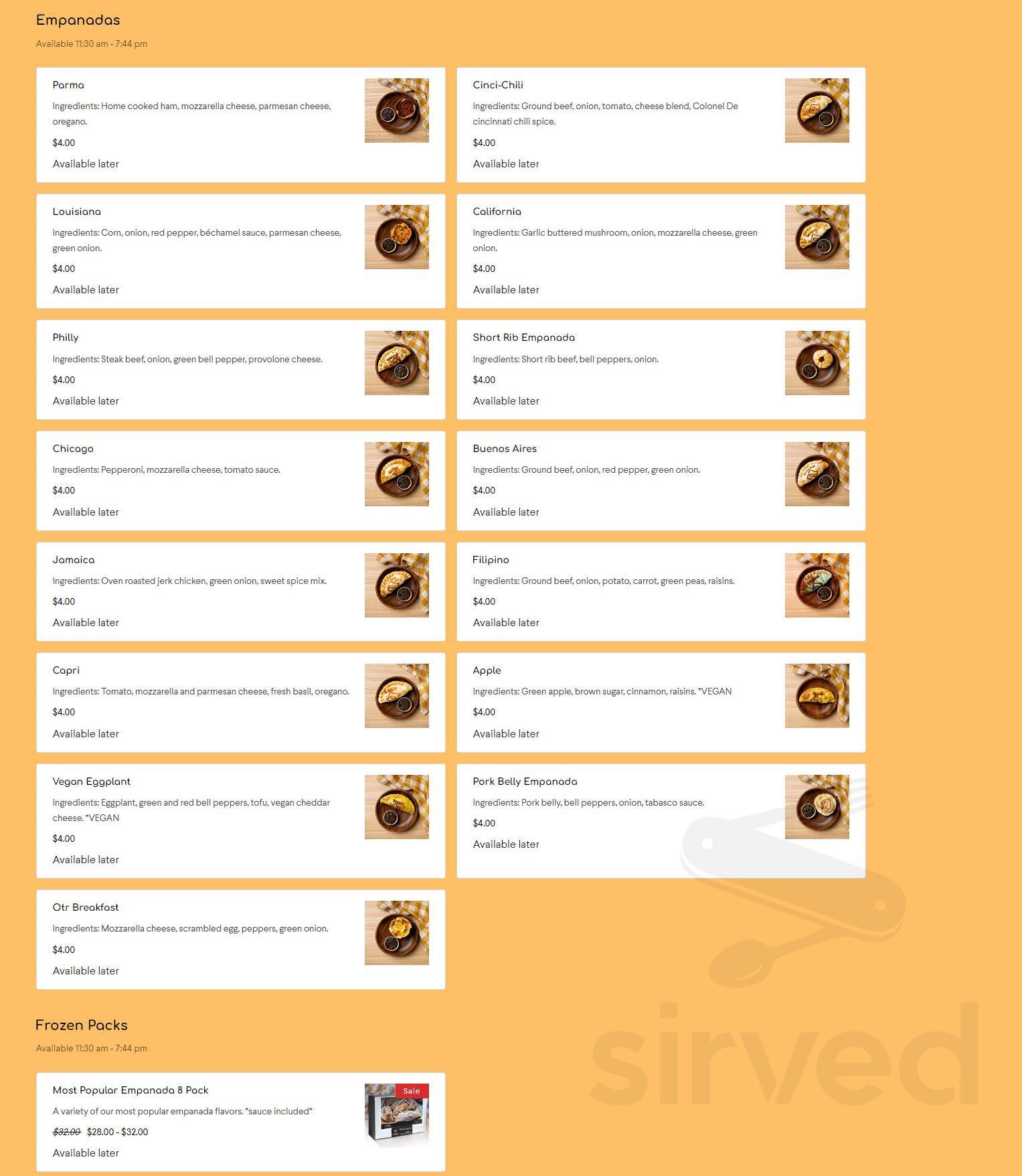 Menu for Braxton Brewing Company in Covington, KY | Sirved