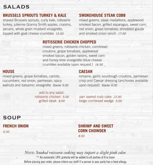 Redstone American Grill menu in Maple Grove, Minnesota, USA