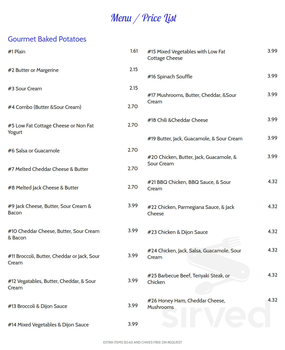 Menu - Santa Monica CA's Reddi Chick Rotisserie BBQ | Sirved