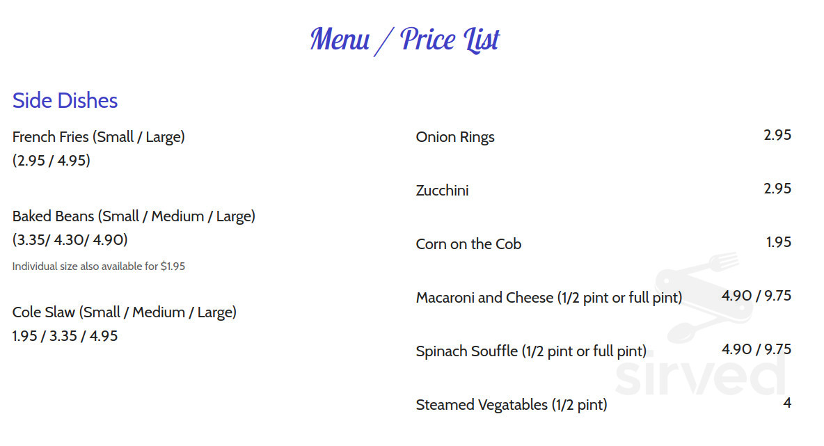 Menu - Santa Monica CA's Reddi Chick Rotisserie BBQ | Sirved