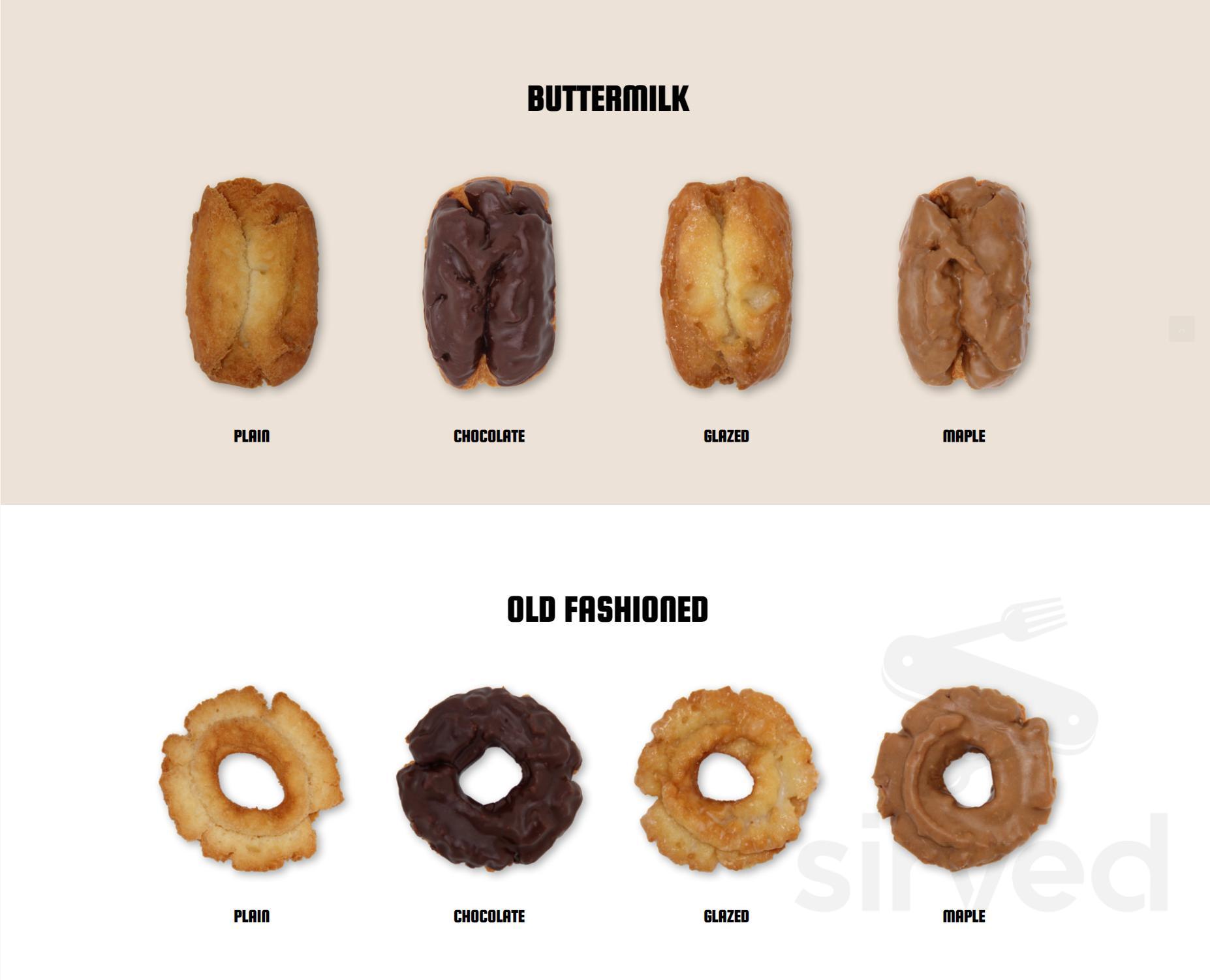 SloDoCo Donuts menu in San Luis Obispo, California, USA