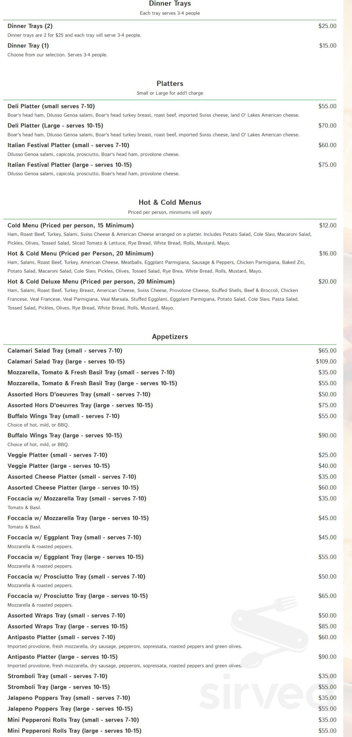 North Brewster Deli & Market menu in Brewster, New York, USA