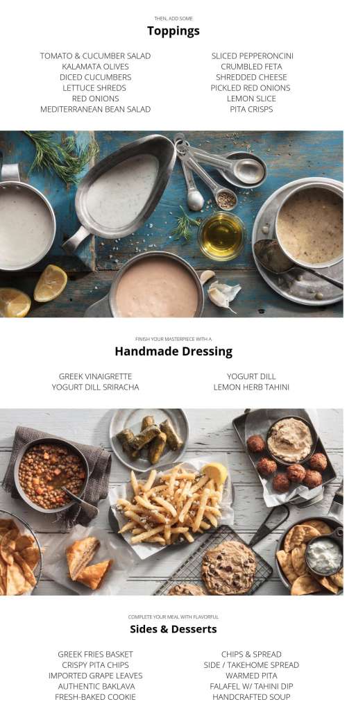 Olea Mediterranean Grill menu in Orlando, Florida, USA