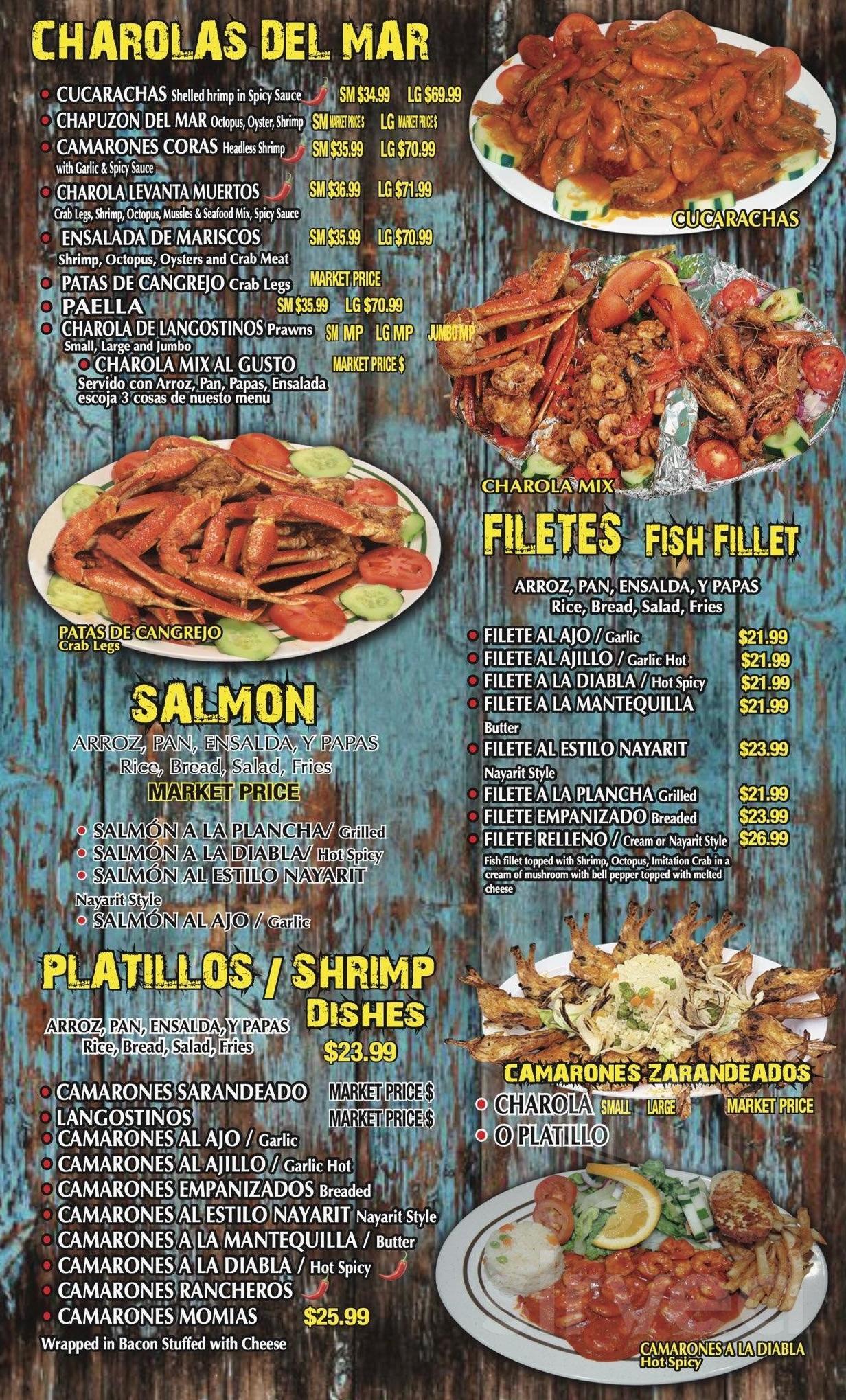 Mariscos el Malecon 2 menu in Chicago, Illinois, USA