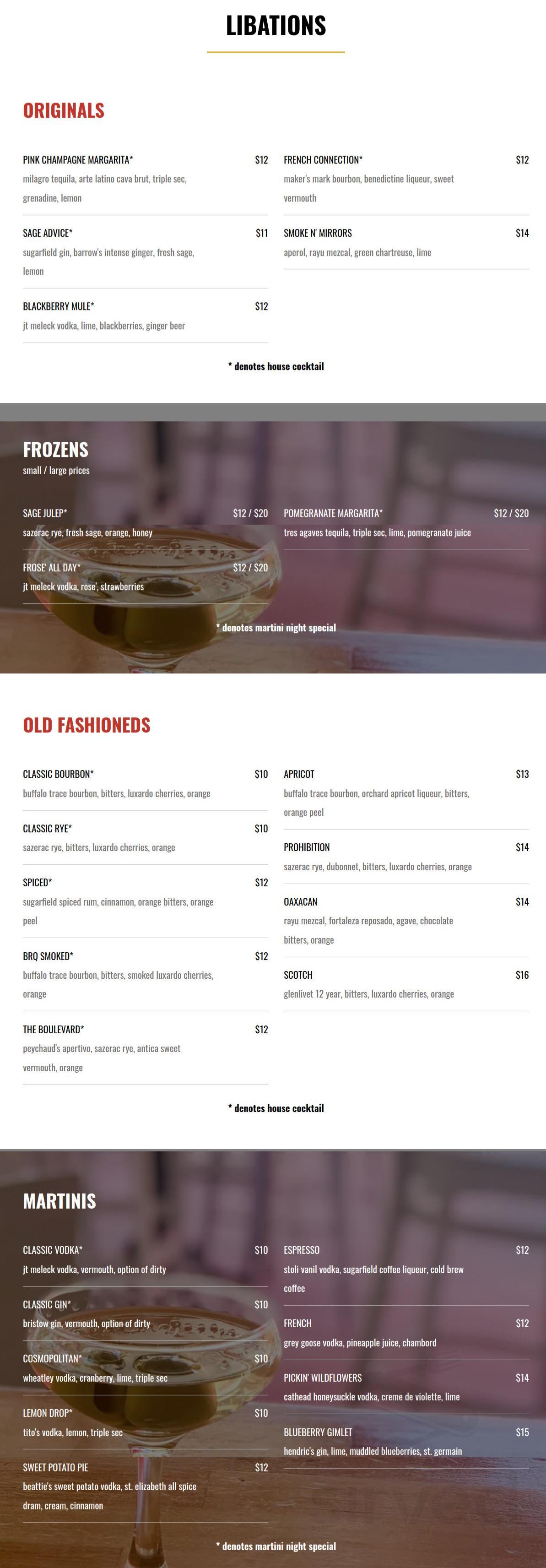 BRQ Seafood and Barbeque menu in Baton Rouge, Louisiana, USA
