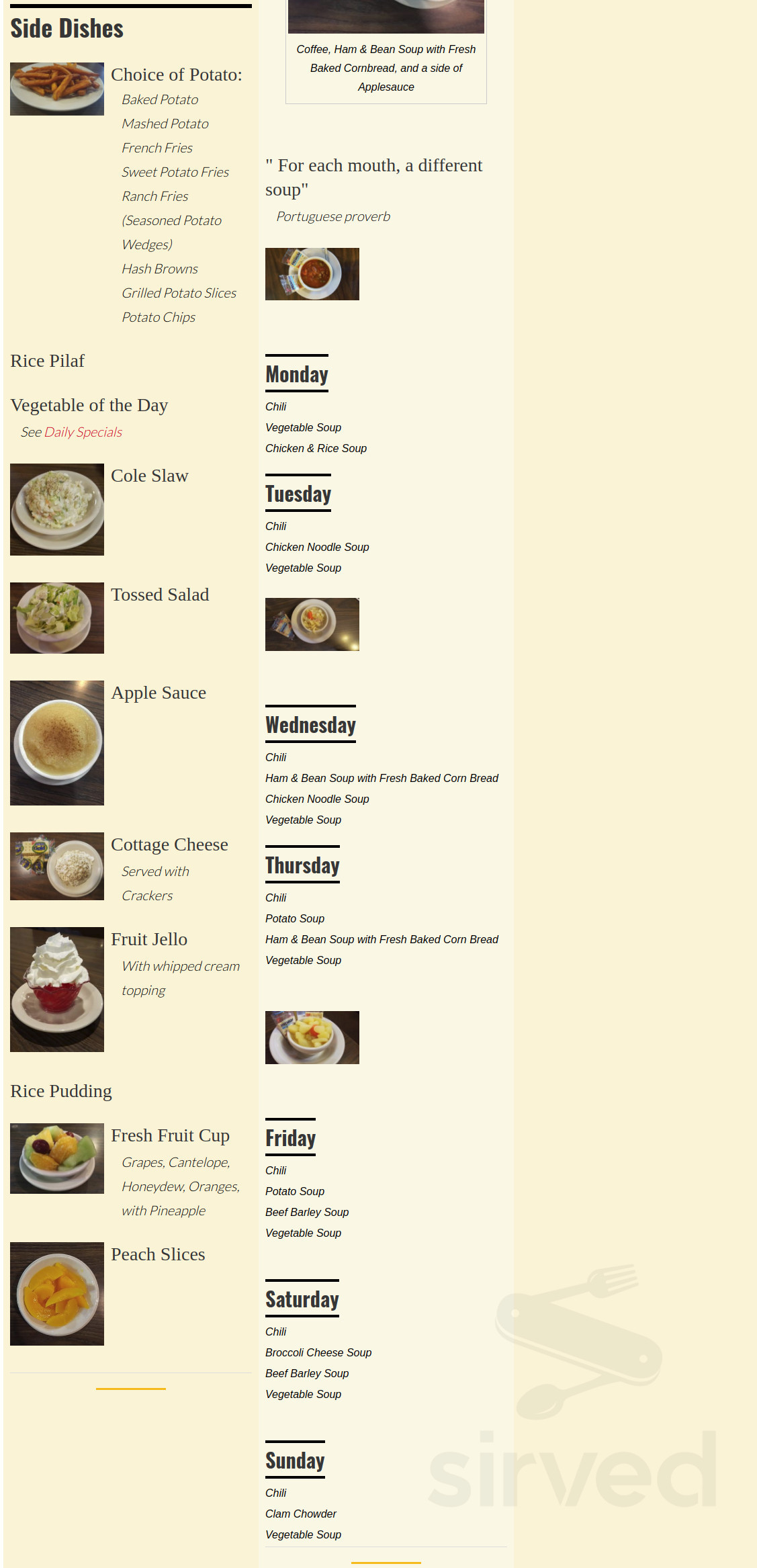 MANSFIELD Family Restaurant Westside menus in Mansfield, Ohio, United ...