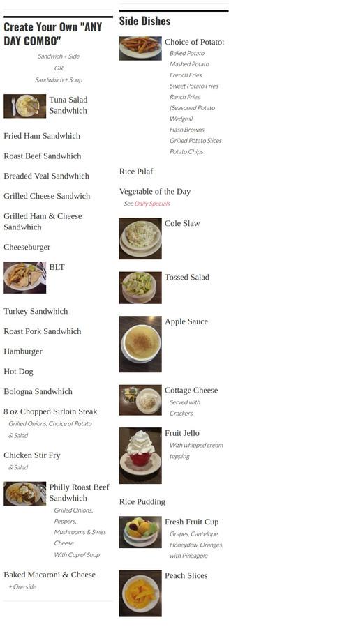 MANSFIELD Family Restaurant Westside menu in Mansfield, Ohio, USA