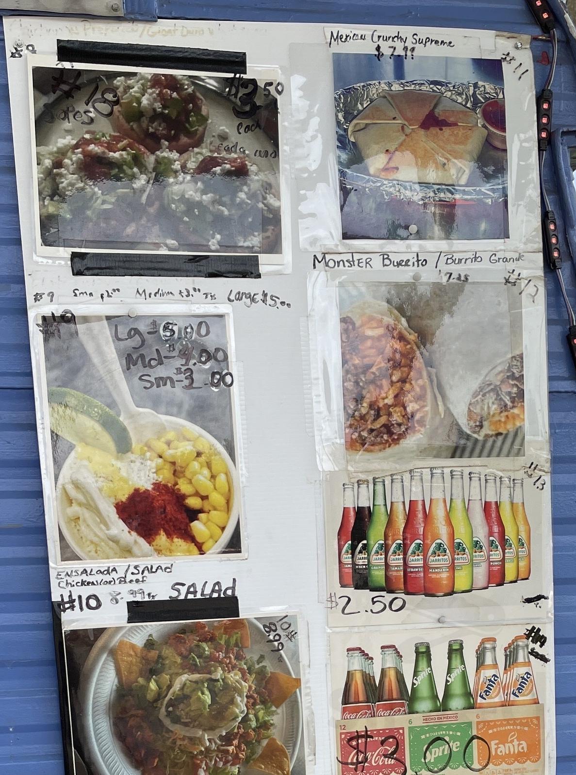 Menu - Rusk TX's Taqueria LA Fuente | Sirved