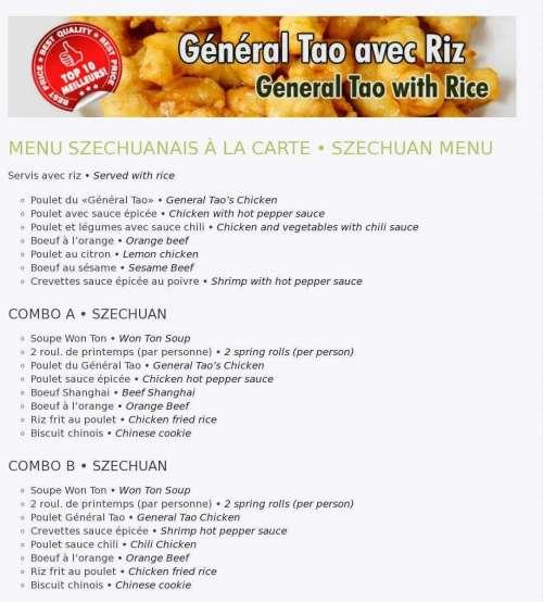 New Verdun Restaurant menu in Verdun, Quebec, Canada