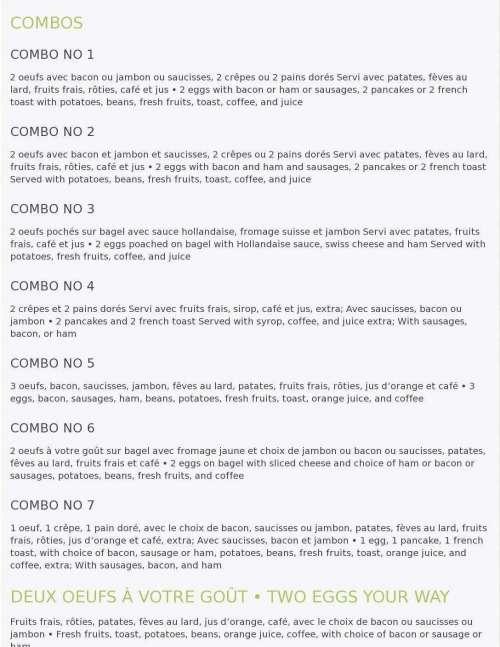 New Verdun Restaurant menu in Verdun, Quebec, Canada