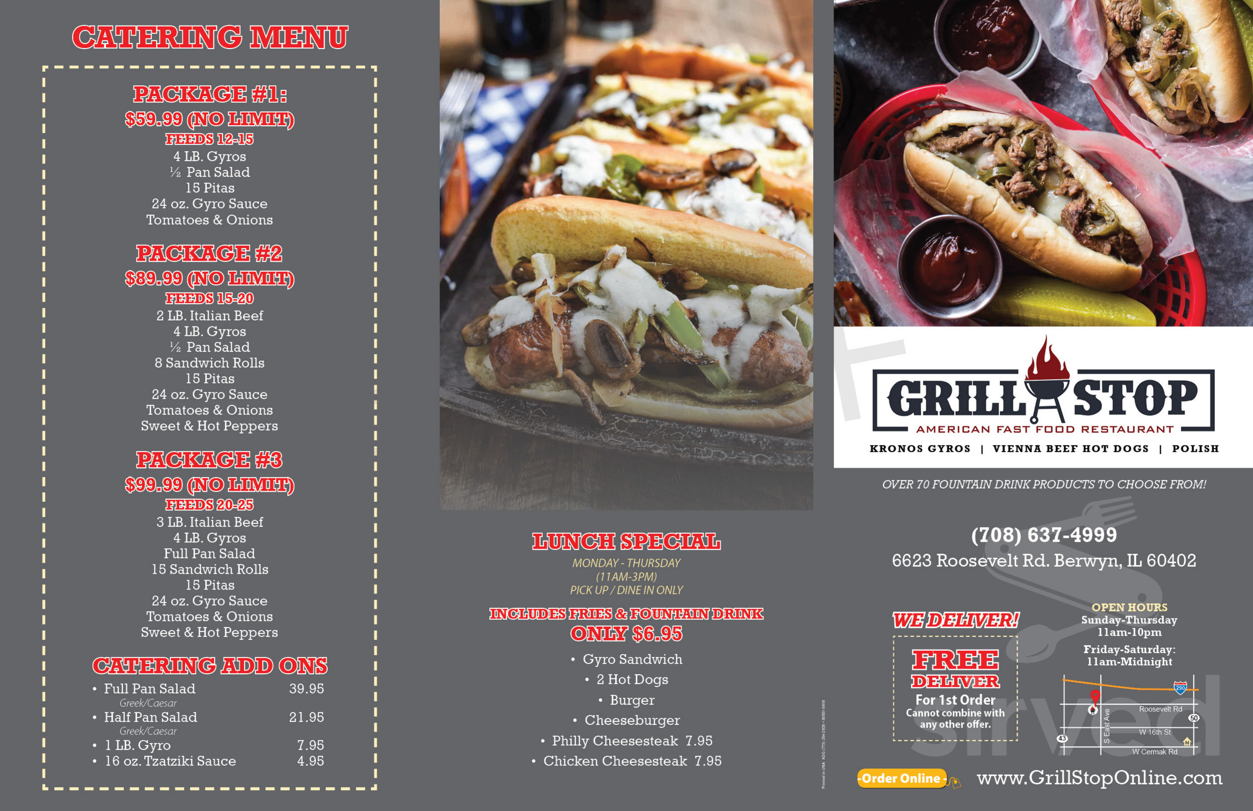 Grill Stop menu in Berwyn, Illinois, USA
