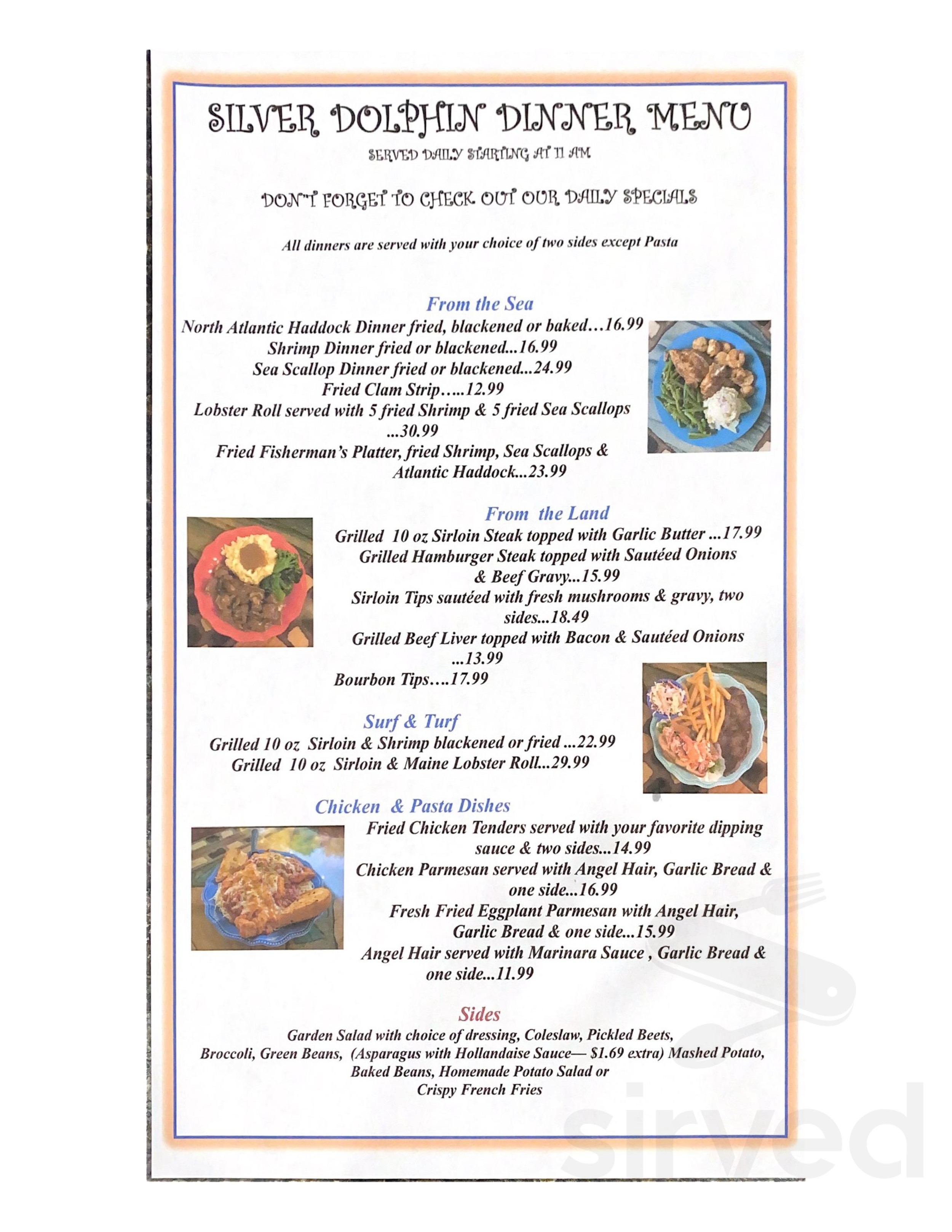 Silver Dolphin Restaurant menus in Hernando Beach, Florida, United States