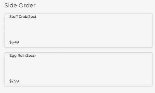 Cod Tail Seafood & Chicken menu in Charleston, South Carolina, USA