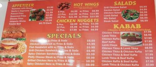 Halal boyz menu in Queens, New York, USA