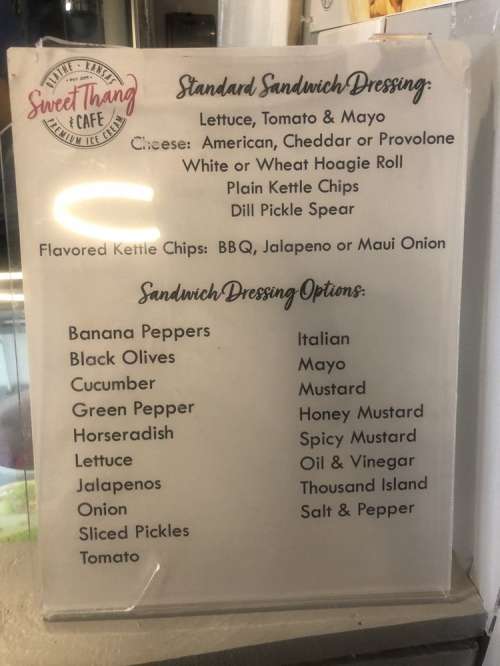 Sweet Thang & Cafe menu in Olathe, Kansas, USA