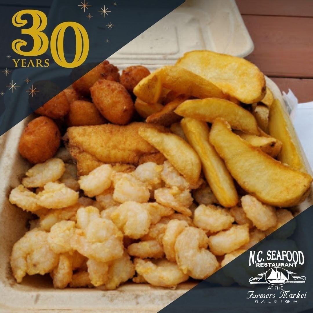 N.C. Seafood Restaurant at the Farmers Market menu in Raleigh, North ...