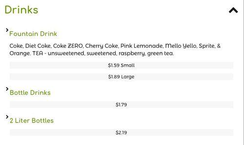 Boardwalk Subs menu in Kentwood, Michigan, USA