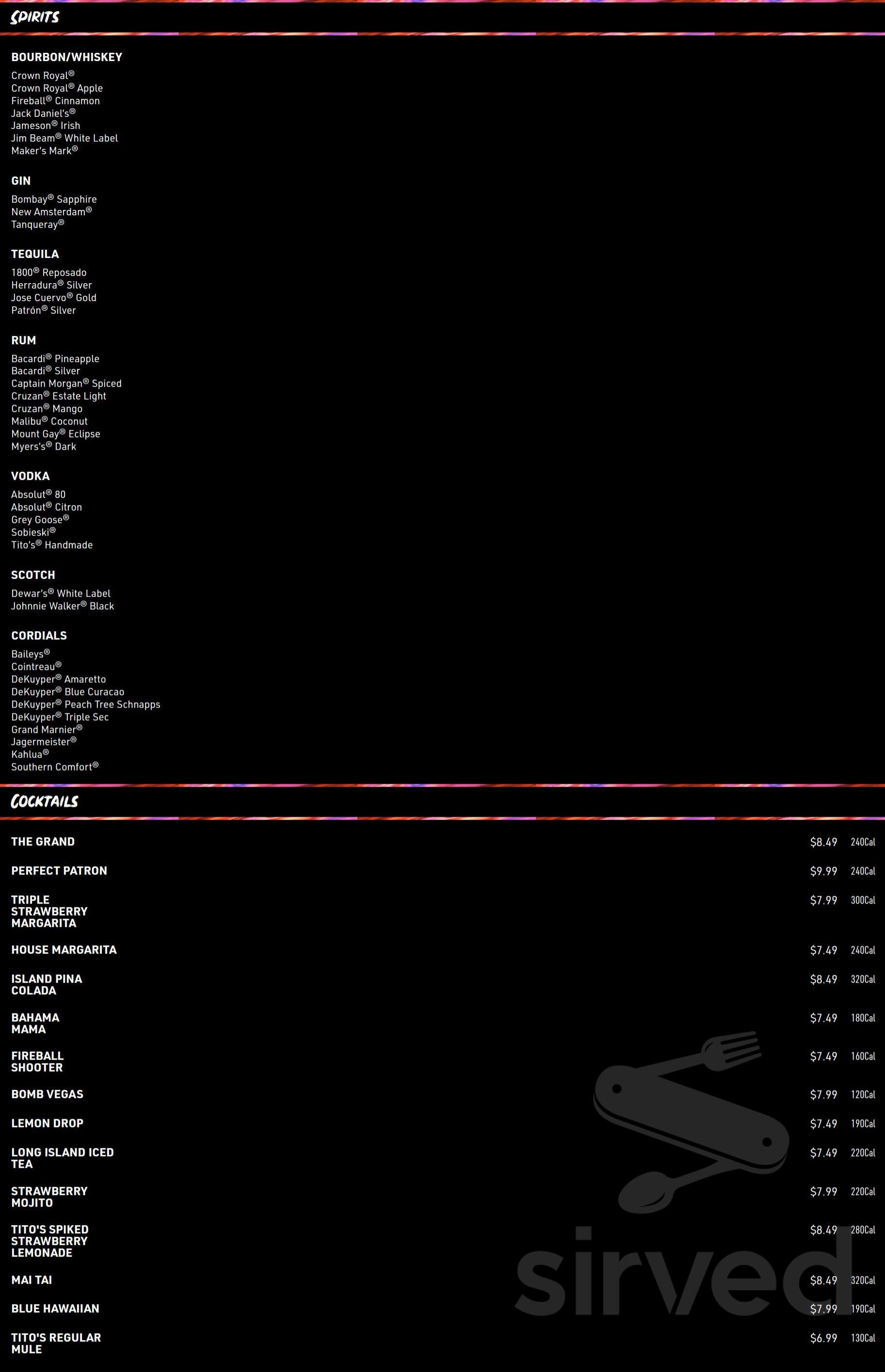 Main Event Pharr menu in Pharr, Texas, USA