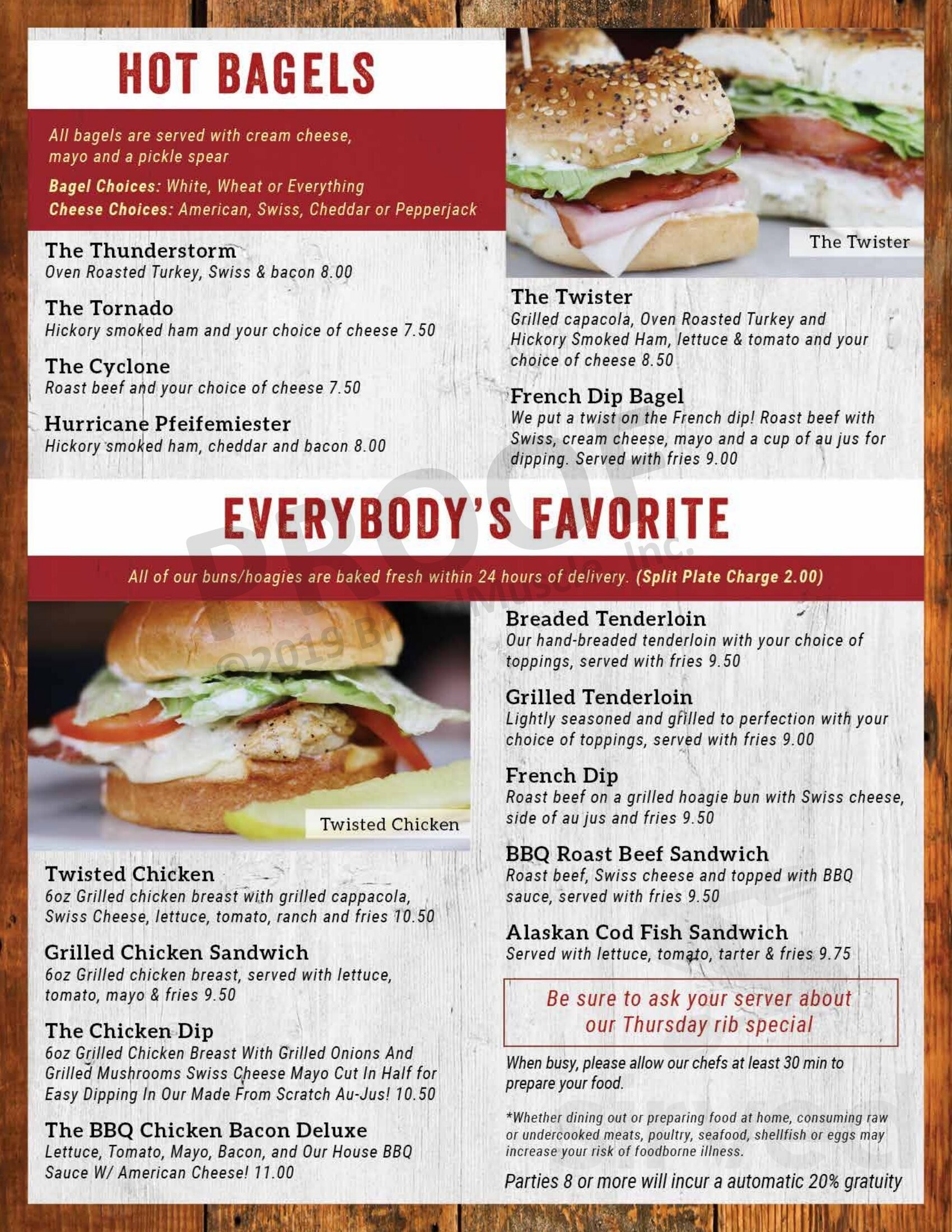 Tornado S Grub Pub Menu In Cedar Rapids Iowa Usa