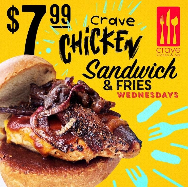 Crave Kitchen & Bar menu in El Paso, Texas, USA