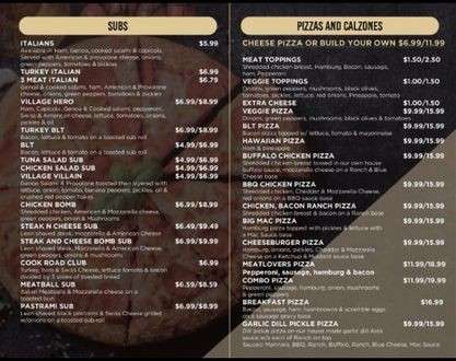 Village Market menu in Carmel, Maine, USA