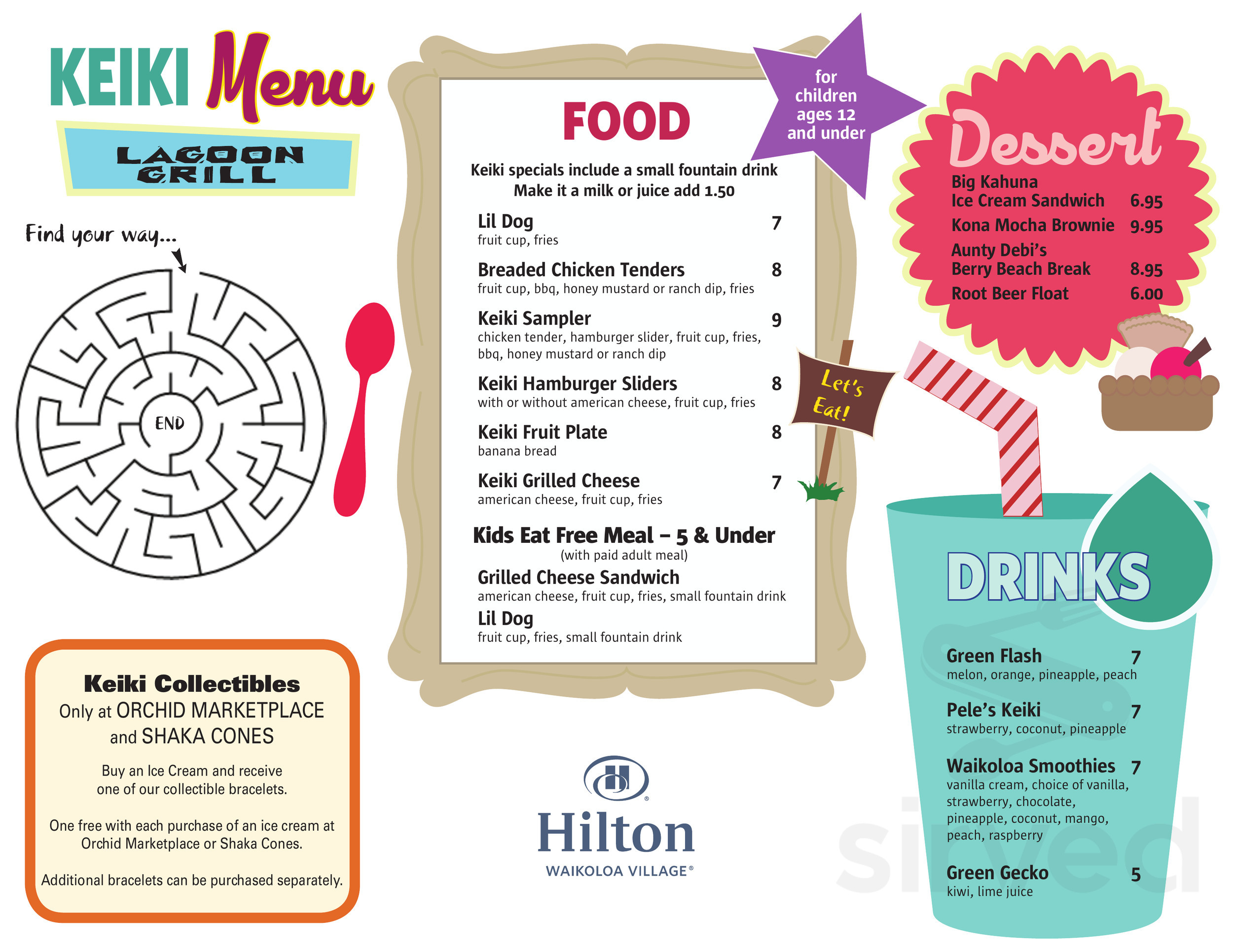 Menu - Waikoloa Village HI's Lagoon Grill | Sirved