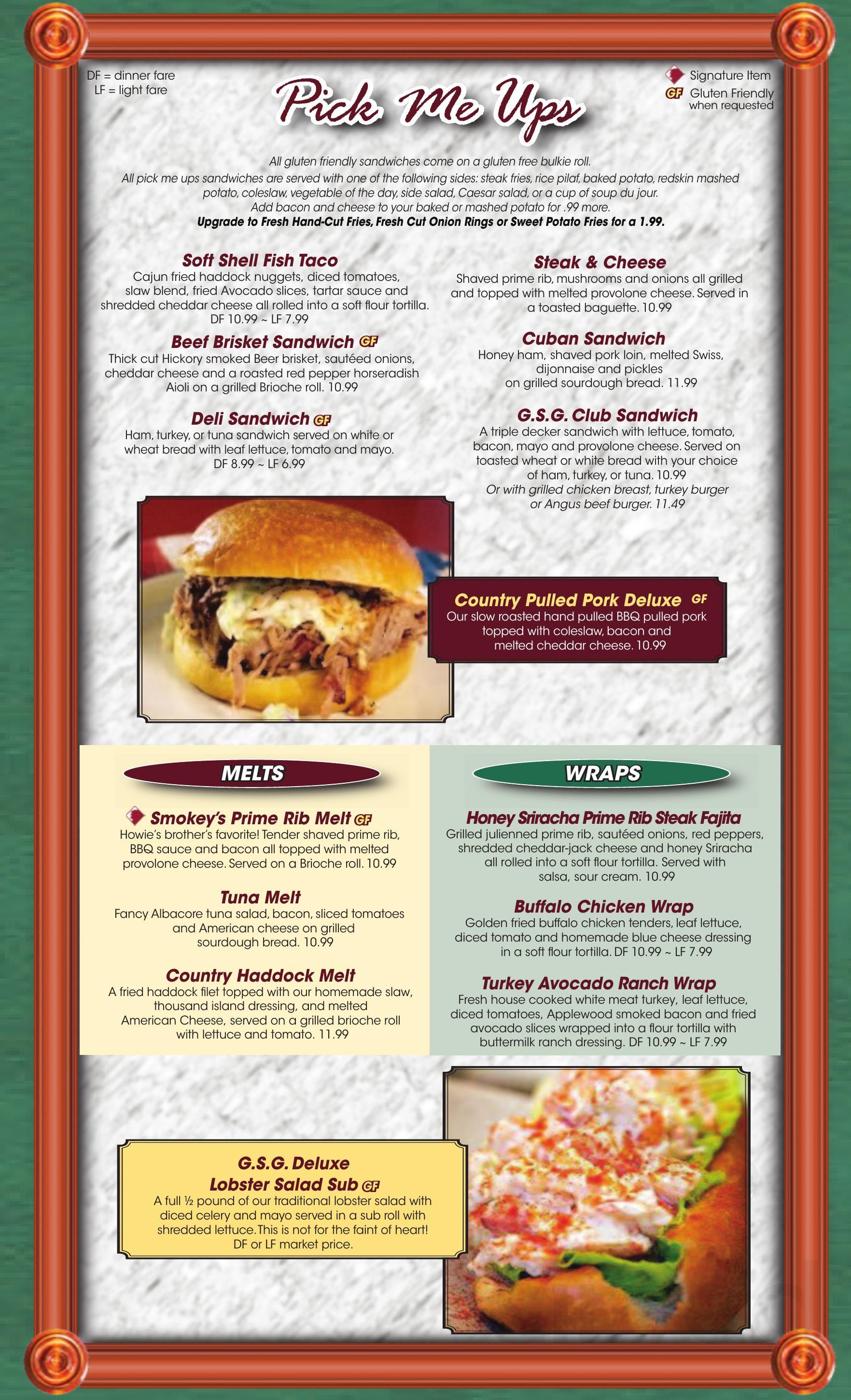 Granite Steak & Grill and Retail Market menu in Rochester, New ...