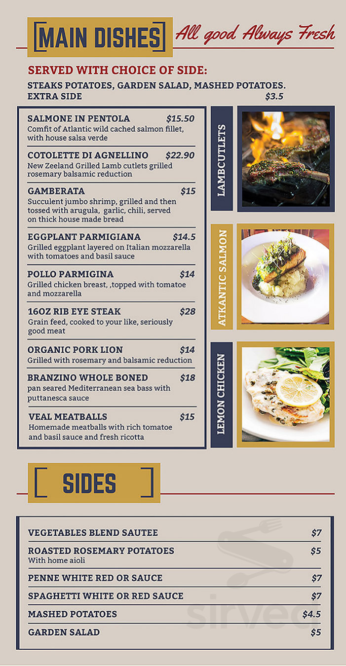 Vero Italian menus in Miami, Florida, United States