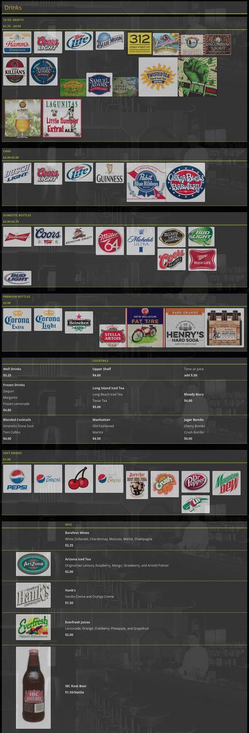 Rip's Tavern menu in Ladd, Illinois, USA