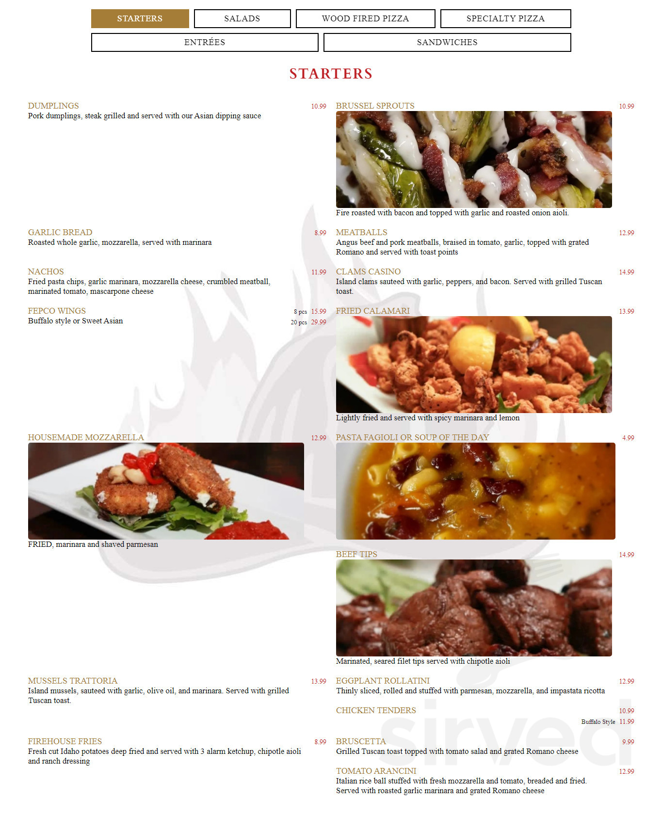 Fire Engine Pizza Company 3 menu in Shelton, Connecticut, USA