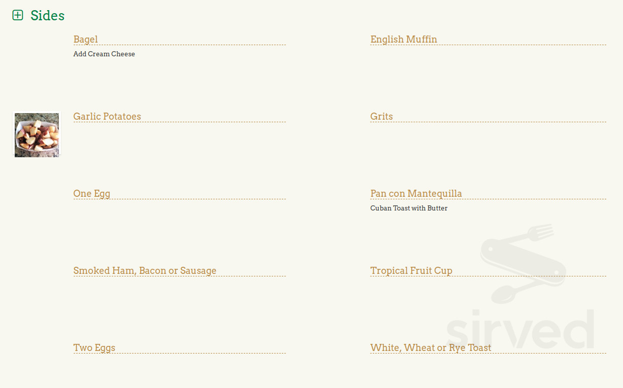 Mervis' Cafe menus in Fort Pierce, Florida, United States