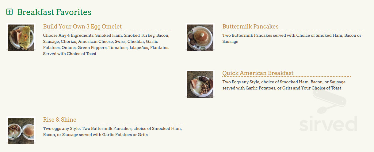 Mervis' Cafe menu in Fort Pierce, Florida, USA