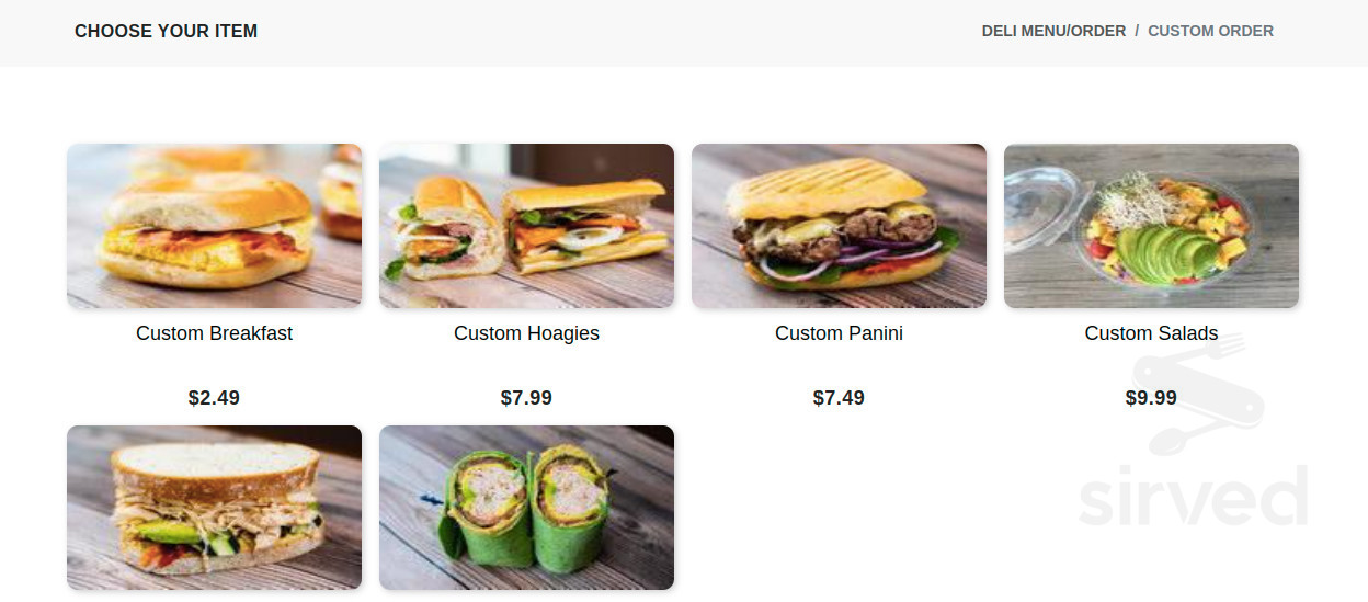 Old Nelson Food Co menu in Philadelphia, Pennsylvania, USA