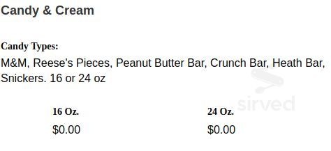 Short's Deli menus in Wellsville, New York, United States