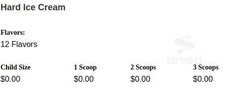 Short's Deli menu in Wellsville, New York, USA