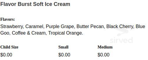 Short's Deli menu in Wellsville, New York, USA