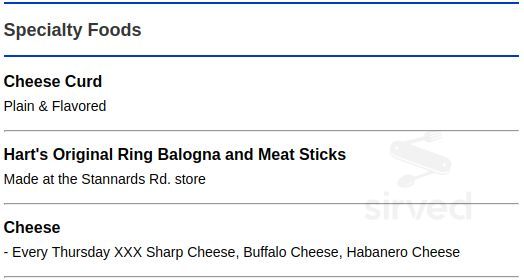 Short's Deli menus in Wellsville, New York, United States