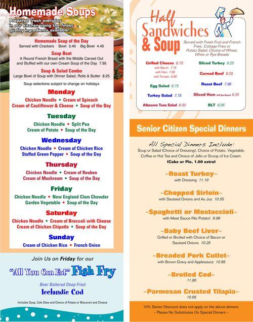 Christy's menu in Wood Dale, Illinois, USA