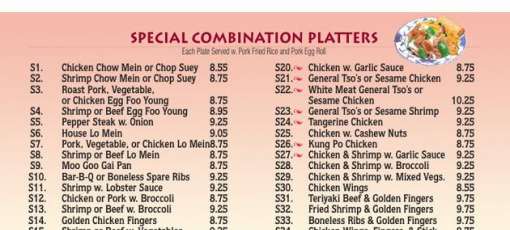 Menu for Cheng Square in Middlebury, CT | Sirved