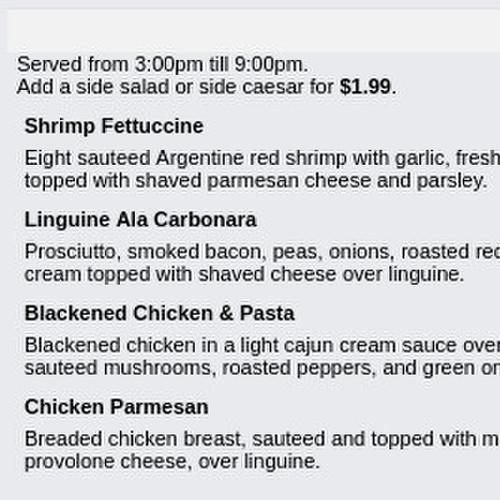 Mallory Hill Country Club Restaurant menu in The Villages, Florida, USA